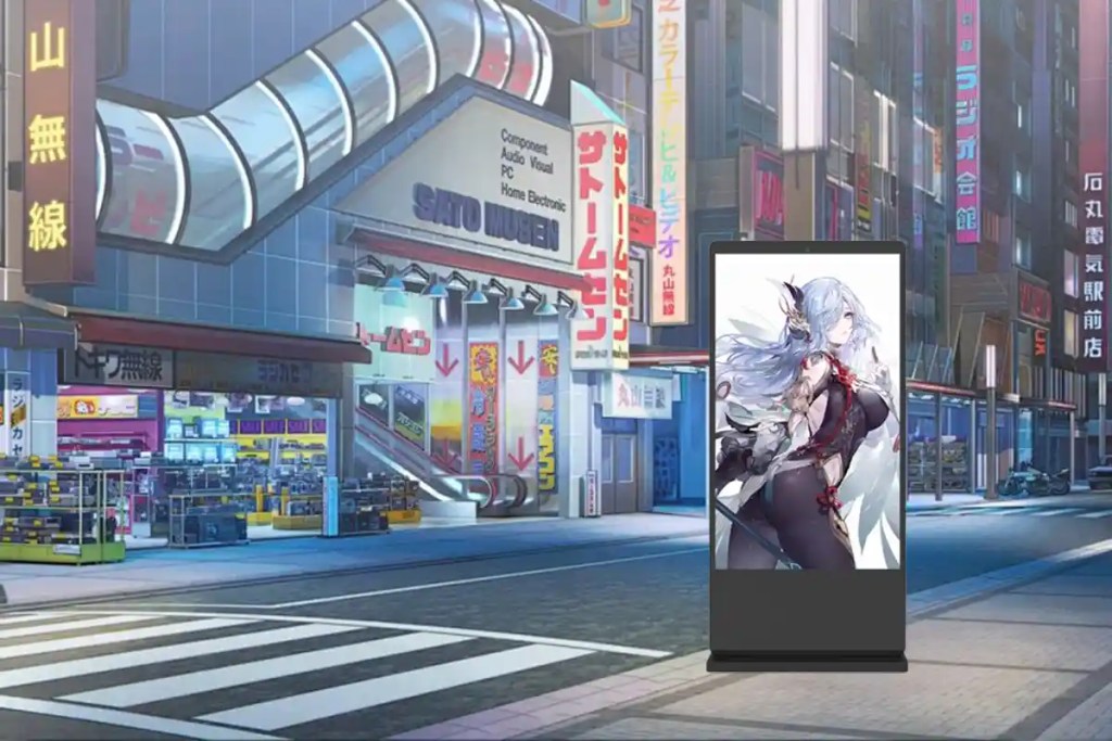 HUSHIDA Digital signage Showcases Genshin in Akihabara - HUSHIDA OFFICIAL