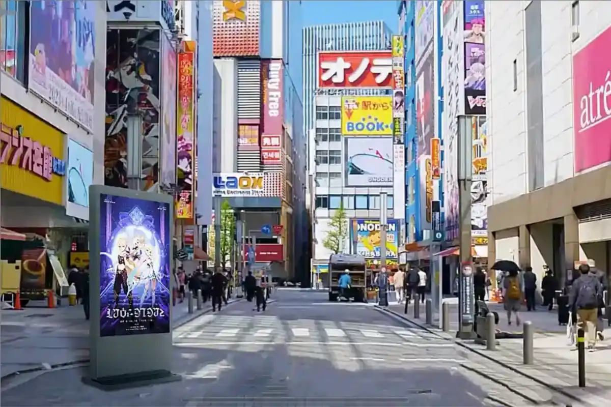 HUSHIDA Digital signage Showcases Genshin in Akihabara - HUSHIDA OFFICIAL
